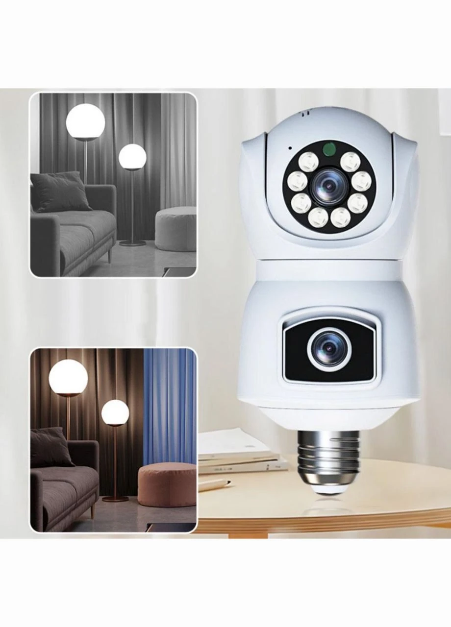 Камера видеонаблюдения в патрон PTZ-Lamp (2 камеры) V380 - Купить ...